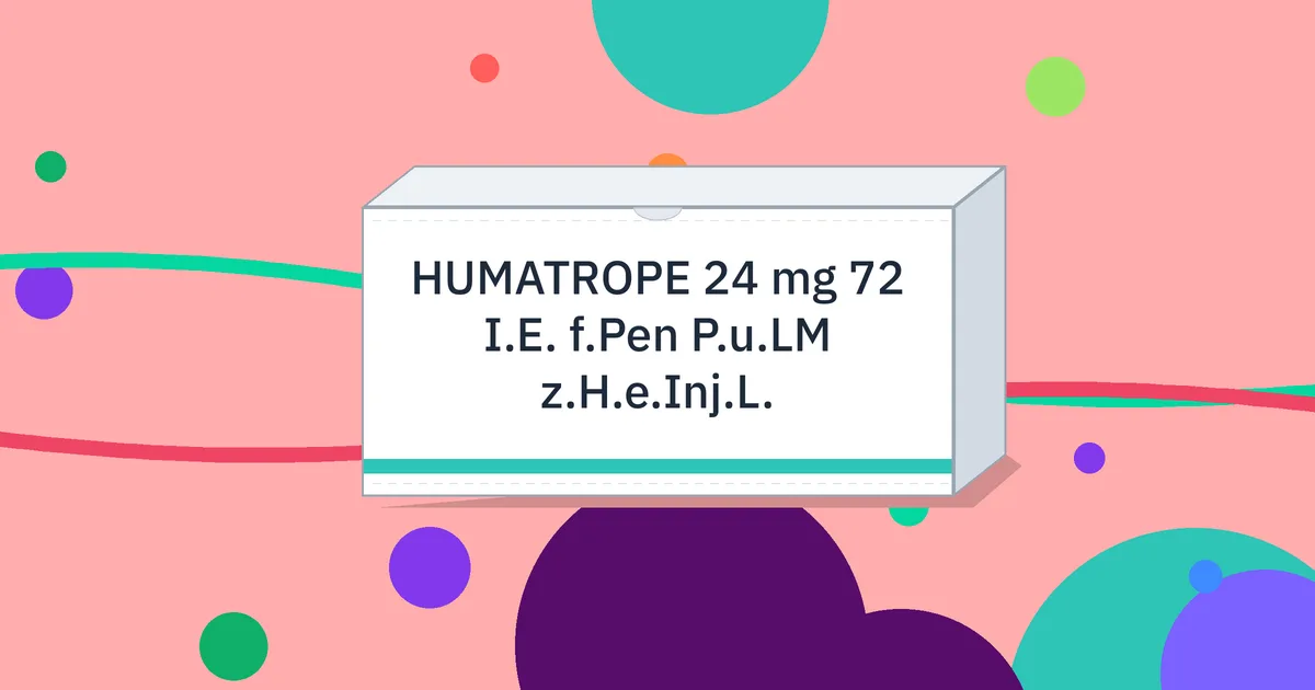 Symbolbild: Packung mit der Aufschrift HUMATROPE 24 mg 72 I.E. f.Pen P.u.LM z.H.e.Inj.L. (PZN 09895487) – Verfügbarkeit und Bezug in Apotheken in Frankfurt am Main