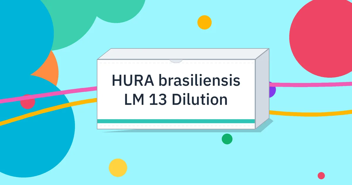 Symbolbild: Packung mit der Aufschrift HURA brasiliensis LM 13 Dilution (PZN 12889728) – Verfügbarkeit und Bezug in Apotheken in Frankfurt am Main