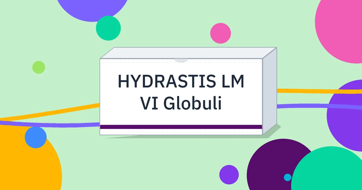 Symbolbild: Packung mit der Aufschrift HYDRASTIS LM VI Globuli (PZN 02659364) – Verfügbarkeit und Bezug in Apotheken in Frankfurt am Main