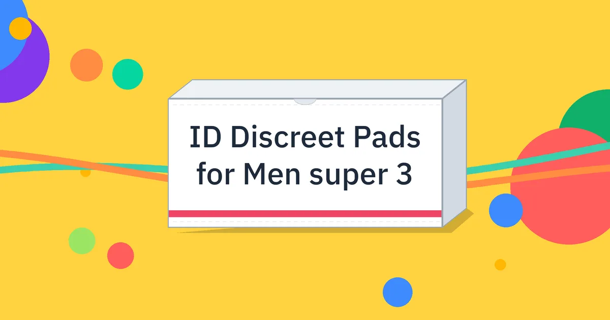 Symbolbild: Packung mit der Aufschrift ID Discreet Pads for Men super 3 (PZN 19489854) – Verfügbarkeit und Bezug in Apotheken in Frankfurt am Main