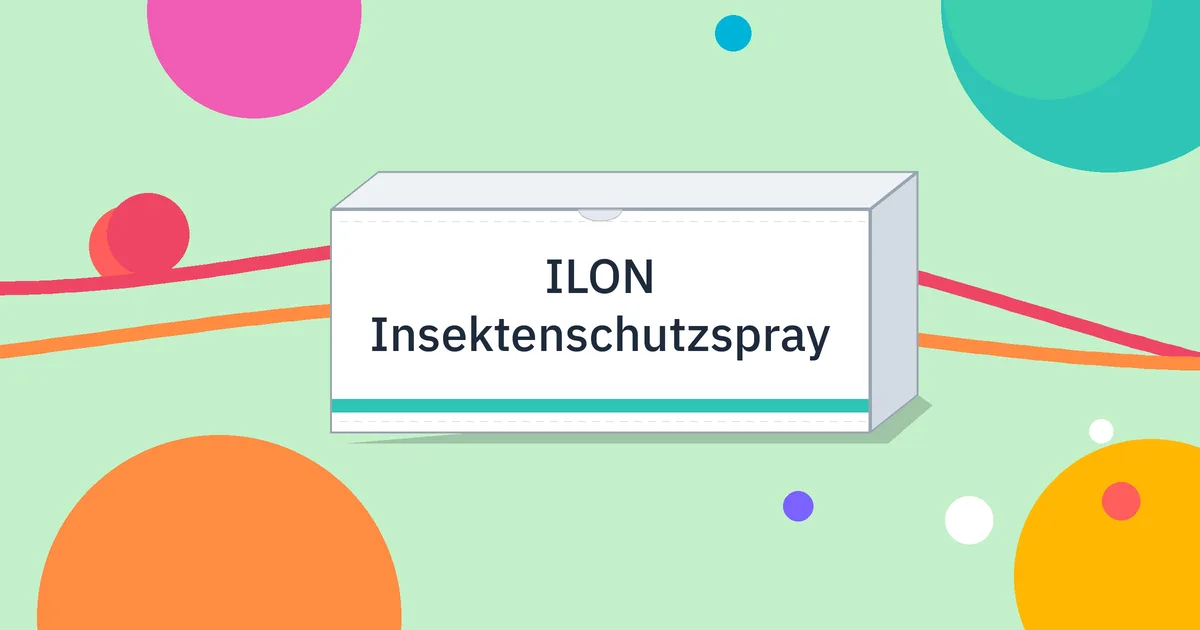 Symbolbild: Packung mit der Aufschrift ILON Insektenschutzspray (PZN 19645627) – Verfügbarkeit und Bezug in Apotheken in Frankfurt am Main