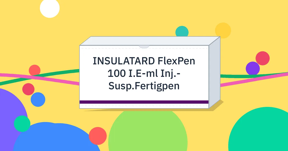 Symbolbild: Packung mit der Aufschrift INSULATARD FlexPen 100 I.E-ml Inj.-Susp.Fertigpen (PZN 00579916) – Verfügbarkeit und Bezug in Apotheken in Frankfurt am Main
