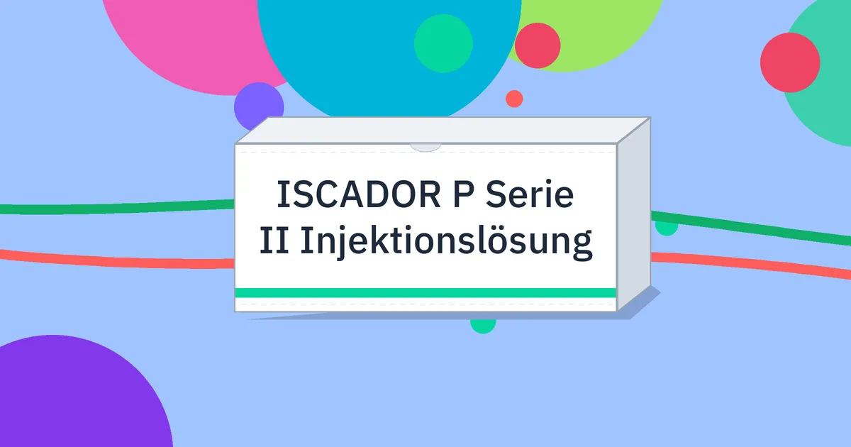 Symbolbild: Packung mit der Aufschrift ISCADOR P Serie II Injektionslösung (PZN 09751305) – Verfügbarkeit und Bezug in Apotheken in Frankfurt am Main