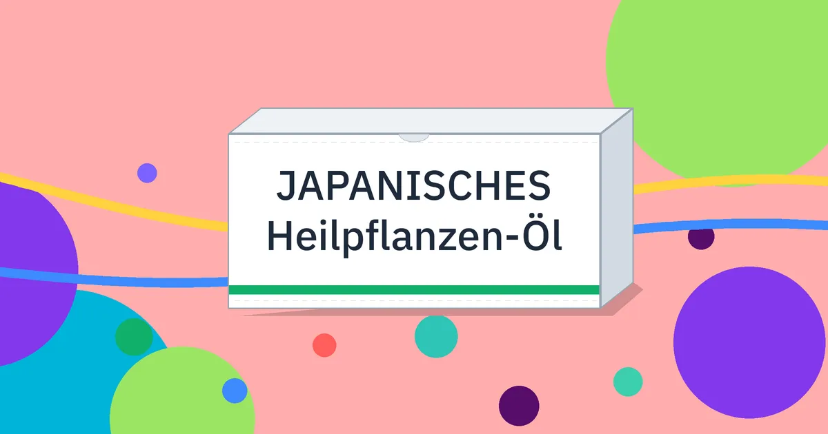 Symbolbild: Packung mit der Aufschrift JAPANISCHES Heilpflanzen-Öl (PZN 03085617) – Verfügbarkeit und Bezug in Apotheken in Frankfurt am Main