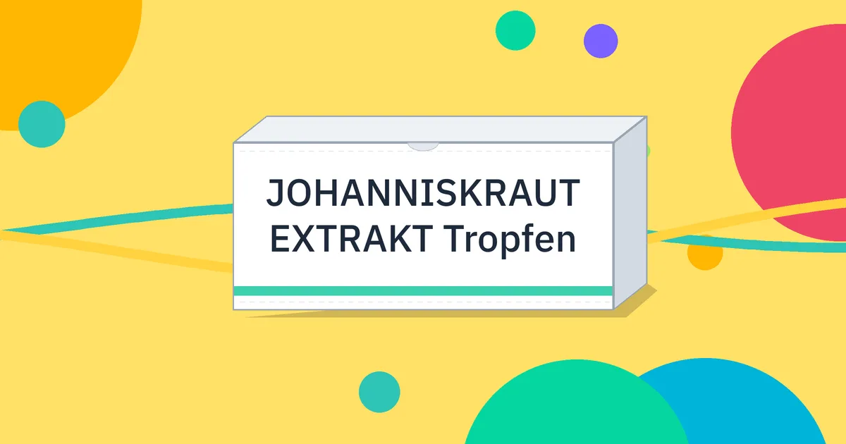 Symbolbild: Packung mit der Aufschrift JOHANNISKRAUT EXTRAKT Tropfen (PZN 20211331) – Verfügbarkeit und Bezug in Apotheken in Frankfurt am Main