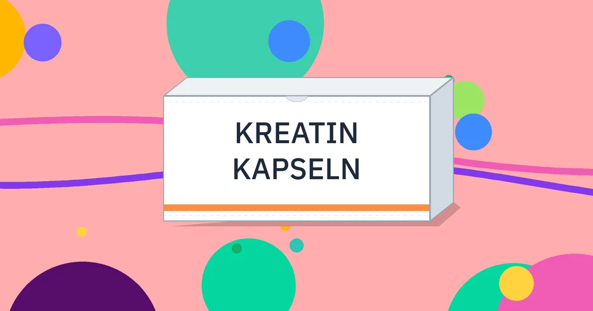 Symbolbild: Packung mit der Aufschrift KREATIN KAPSELN (PZN 07749333) – Verfügbarkeit und Bezug in Apotheken in Frankfurt am Main