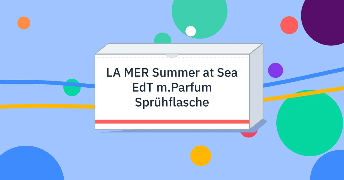 Symbolbild: Packung mit der Aufschrift LA MER Summer at Sea EdT m.Parfum Sprühflasche (PZN 18139649) – Verfügbarkeit und Bezug in Apotheken in Frankfurt am Main