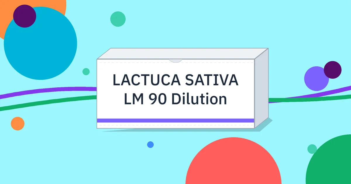 Symbolbild: Packung mit der Aufschrift LACTUCA SATIVA LM 90 Dilution (PZN 13521574) – Verfügbarkeit und Bezug in Apotheken in Frankfurt am Main