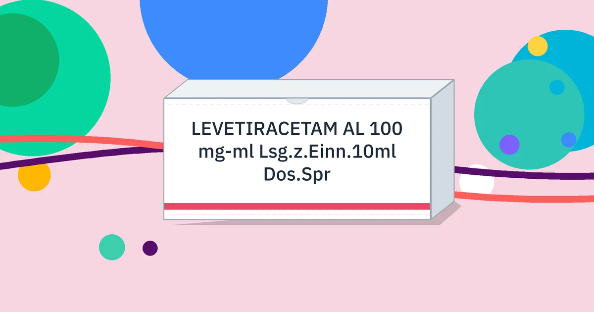 Symbolbild: Packung mit der Aufschrift LEVETIRACETAM AL 100 mg-ml Lsg.z.Einn.10ml Dos.Spr (PZN 19290644) – Verfügbarkeit und Bezug in Apotheken in Frankfurt am Main