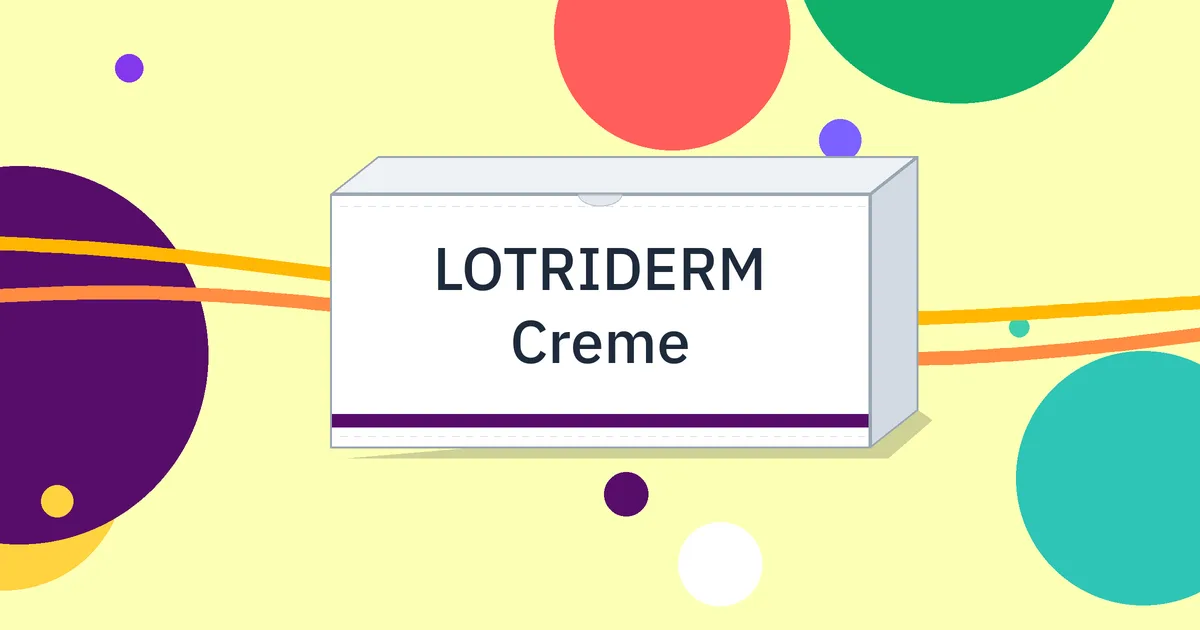 Symbolbild: Packung mit der Aufschrift LOTRIDERM Creme (PZN 09245654) – Verfügbarkeit und Bezug in Apotheken in Frankfurt am Main