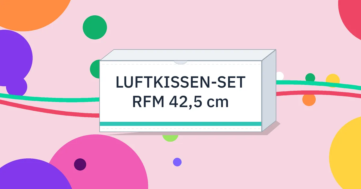Symbolbild: Packung mit der Aufschrift LUFTKISSEN-SET RFM 42,5 cm (PZN 12472187) – Verfügbarkeit und Bezug in Apotheken in Frankfurt am Main