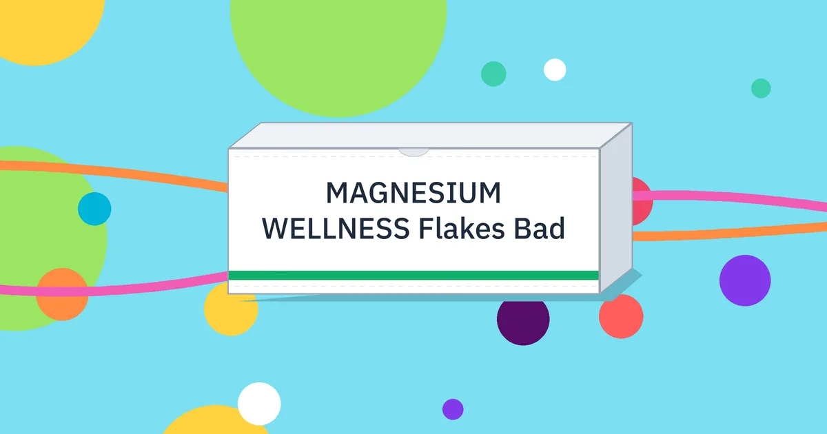 Symbolbild: Packung mit der Aufschrift MAGNESIUM WELLNESS Flakes Bad (PZN 12671484) – Verfügbarkeit und Bezug in Apotheken in Frankfurt am Main