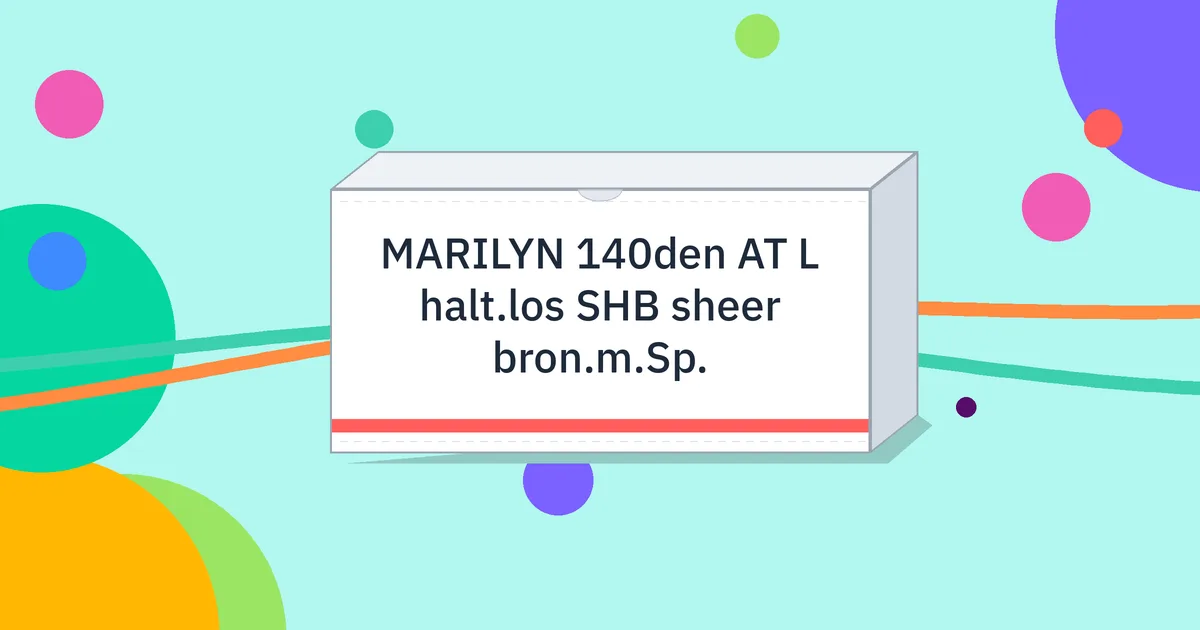 Symbolbild: Packung mit der Aufschrift MARILYN 140den AT L halt.los SHB sheer bron.m.Sp. (PZN 16186998) – Verfügbarkeit und Bezug in Apotheken in Frankfurt am Main