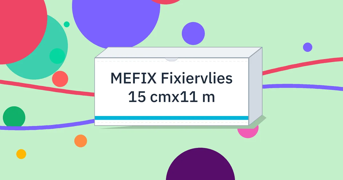 Symbolbild: Packung mit der Aufschrift MEFIX Fixiervlies 15 cmx11 m (PZN 04518159) – Verfügbarkeit und Bezug in Apotheken in Frankfurt am Main