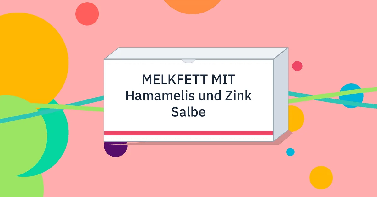 Symbolbild: Packung mit der Aufschrift MELKFETT MIT Hamamelis und Zink Salbe (PZN 02177949) – Verfügbarkeit und Bezug in Apotheken in Frankfurt am Main
