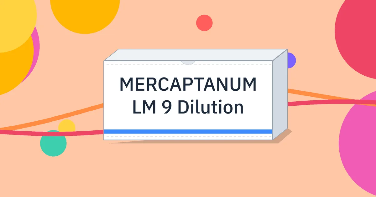 Symbolbild: Packung mit der Aufschrift MERCAPTANUM LM 9 Dilution (PZN 13605578) – Verfügbarkeit und Bezug in Apotheken in Frankfurt am Main