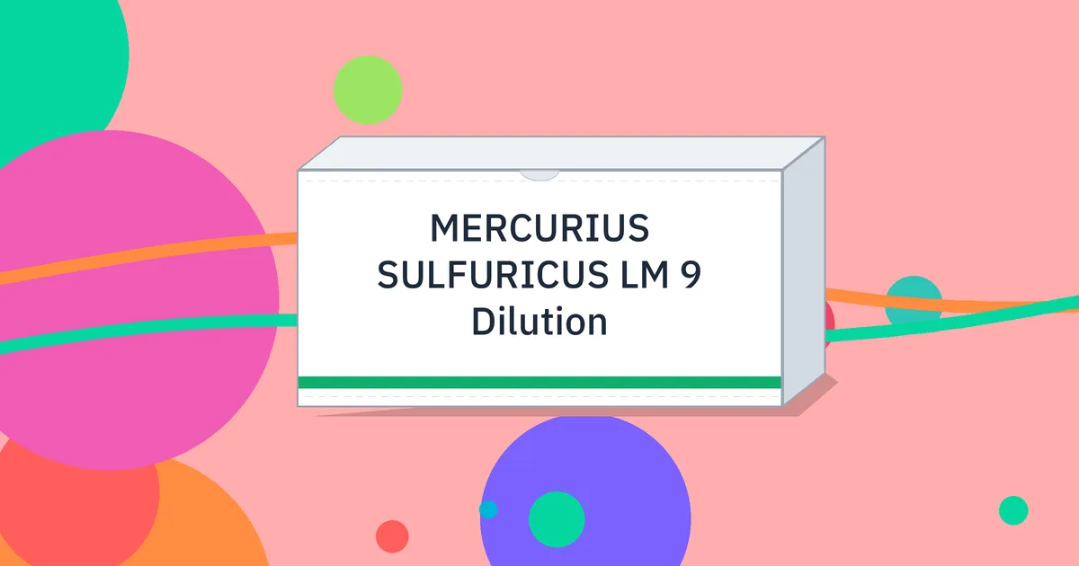 Symbolbild: Packung mit der Aufschrift MERCURIUS SULFURICUS LM 9 Dilution (PZN 12954489) – Verfügbarkeit und Bezug in Apotheken in Frankfurt am Main