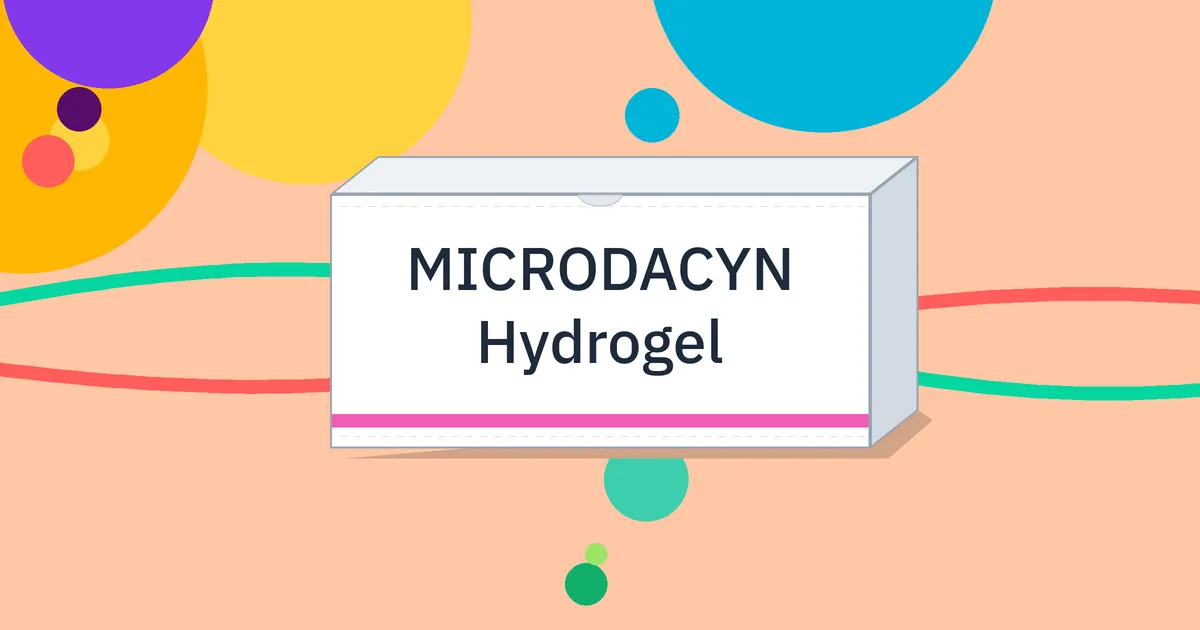 Symbolbild: Packung mit der Aufschrift MICRODACYN Hydrogel (PZN 13568110) – Verfügbarkeit und Bezug in Apotheken in Frankfurt am Main
