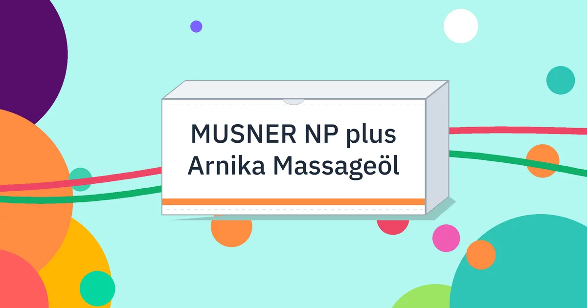 Symbolbild: Packung mit der Aufschrift MUSNER NP plus Arnika Massageöl (PZN 11128401) – Verfügbarkeit und Bezug in Apotheken in Frankfurt am Main