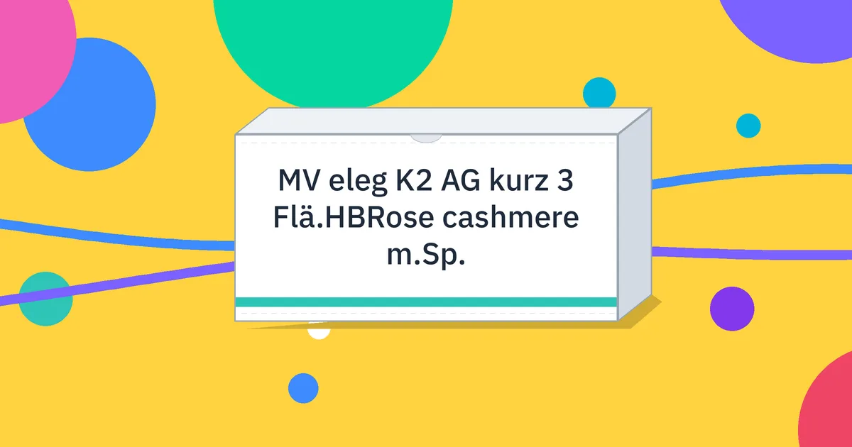 Symbolbild: Packung mit der Aufschrift MV eleg K2 AG kurz 3 Flä.HBRose cashmere m.Sp. (PZN 15703693) – Verfügbarkeit und Bezug in Apotheken in Frankfurt am Main