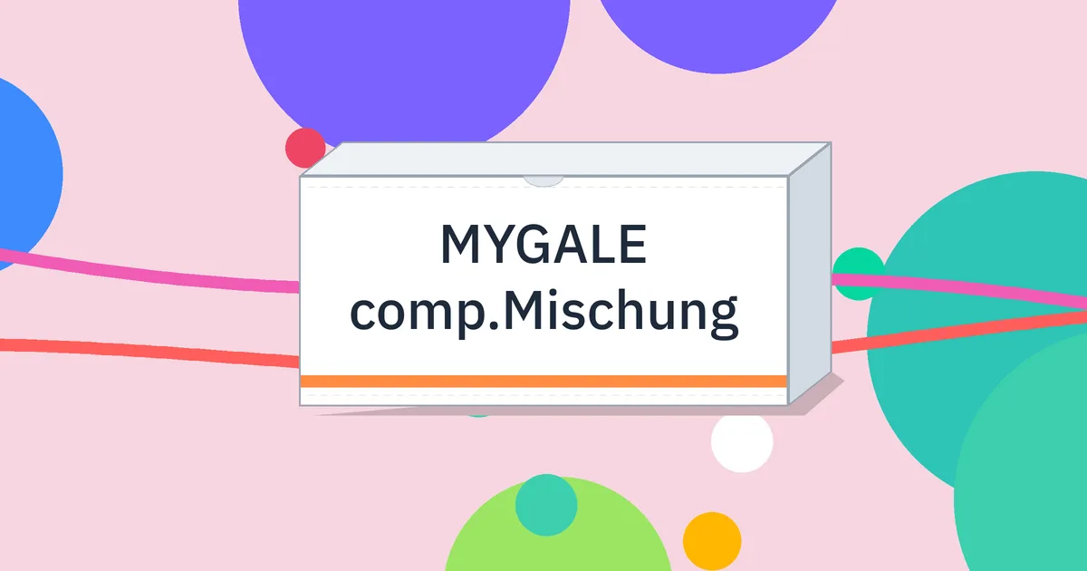 Symbolbild: Packung mit der Aufschrift MYGALE comp.Mischung (PZN 00695120) – Verfügbarkeit und Bezug in Apotheken in Frankfurt am Main