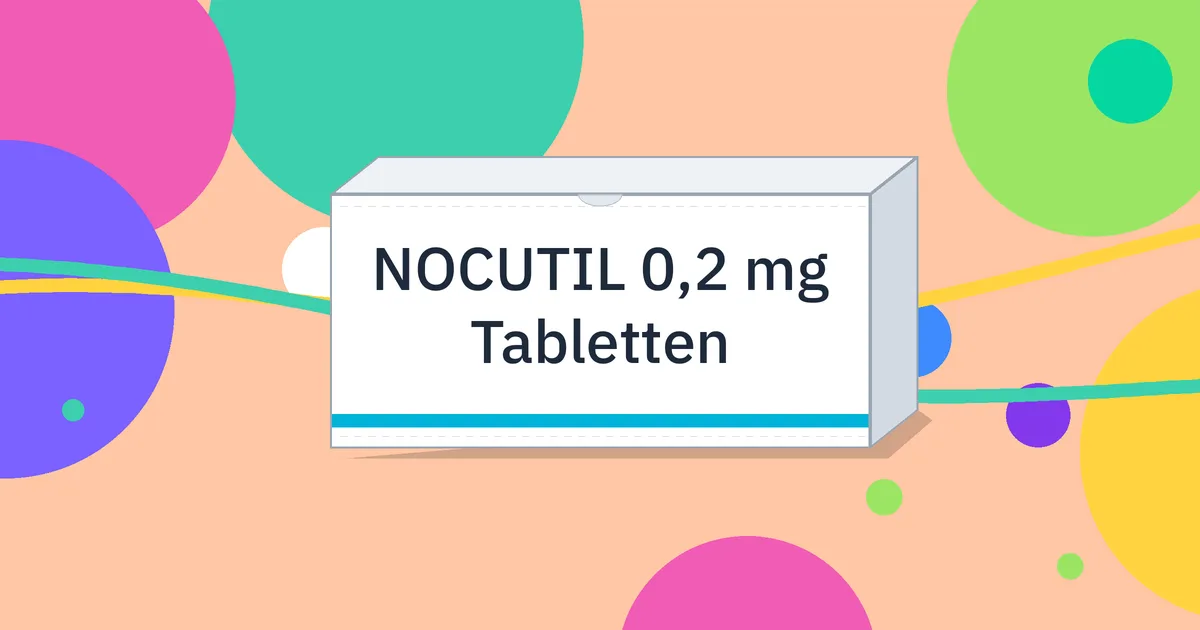 Symbolbild: Packung mit der Aufschrift NOCUTIL 0,2 mg Tabletten (PZN 01008222) – Verfügbarkeit und Bezug in Apotheken in Frankfurt am Main