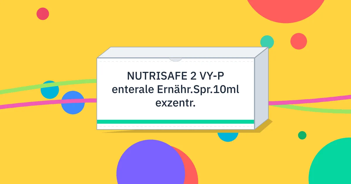 Symbolbild: Packung mit der Aufschrift NUTRISAFE 2 VY-P enterale Ernähr.Spr.10ml exzentr. (PZN 16957036) – Verfügbarkeit und Bezug in Apotheken in Frankfurt am Main