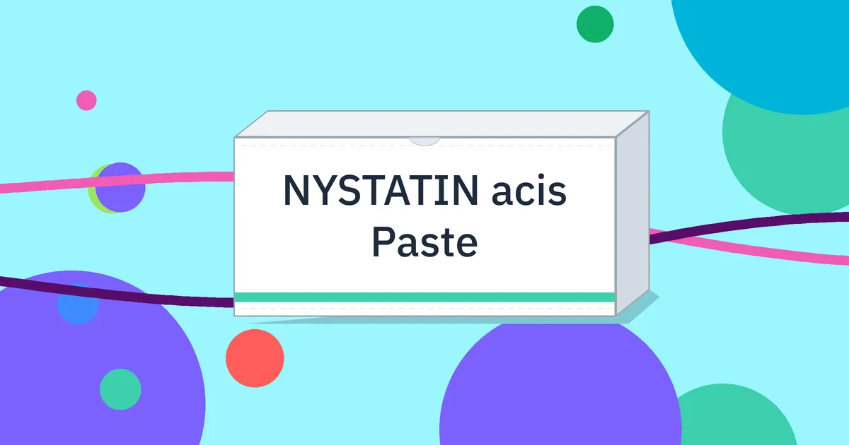 Symbolbild: Packung mit der Aufschrift NYSTATIN acis Paste (PZN 09704286) – Verfügbarkeit und Bezug in Apotheken in Frankfurt am Main