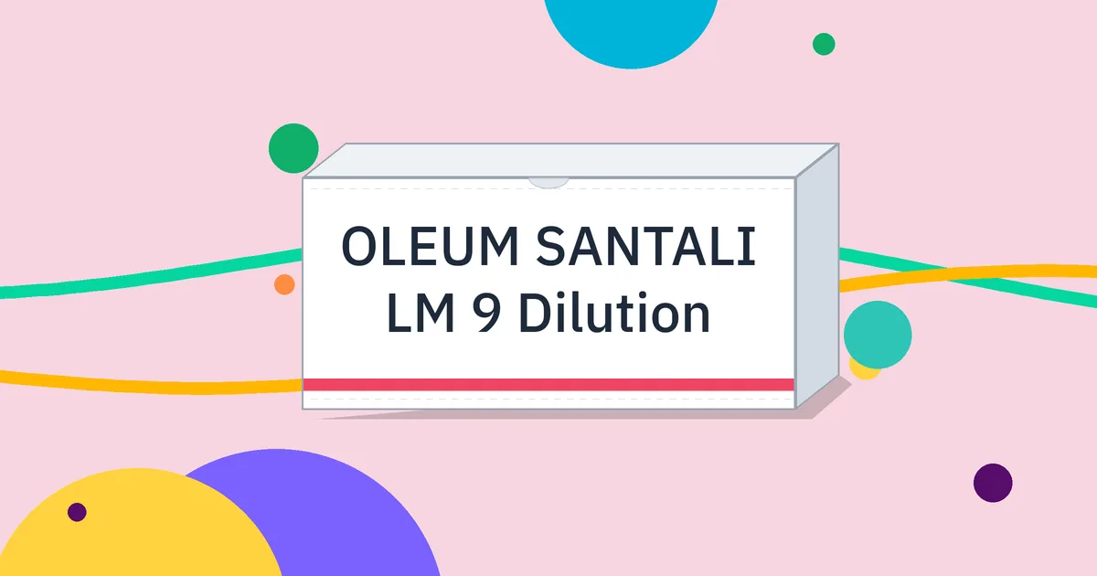 Symbolbild: Packung mit der Aufschrift OLEUM SANTALI LM 9 Dilution (PZN 13623257) – Verfügbarkeit und Bezug in Apotheken in Frankfurt am Main