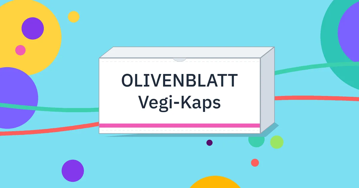 Symbolbild: Packung mit der Aufschrift OLIVENBLATT Vegi-Kaps (PZN 13899114) – Verfügbarkeit und Bezug in Apotheken in Frankfurt am Main