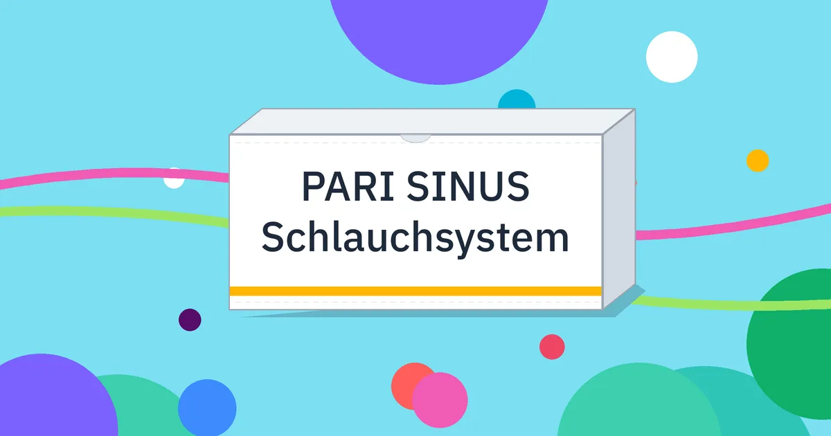 Symbolbild: Packung mit der Aufschrift PARI SINUS Schlauchsystem (PZN 00823977) – Verfügbarkeit und Bezug in Apotheken in Frankfurt am Main