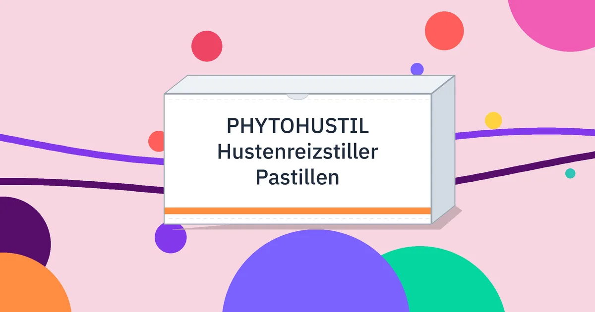 Symbolbild: Packung mit der Aufschrift PHYTOHUSTIL Hustenreizstiller Pastillen (PZN 10033408) – Verfügbarkeit und Bezug in Apotheken in Frankfurt am Main