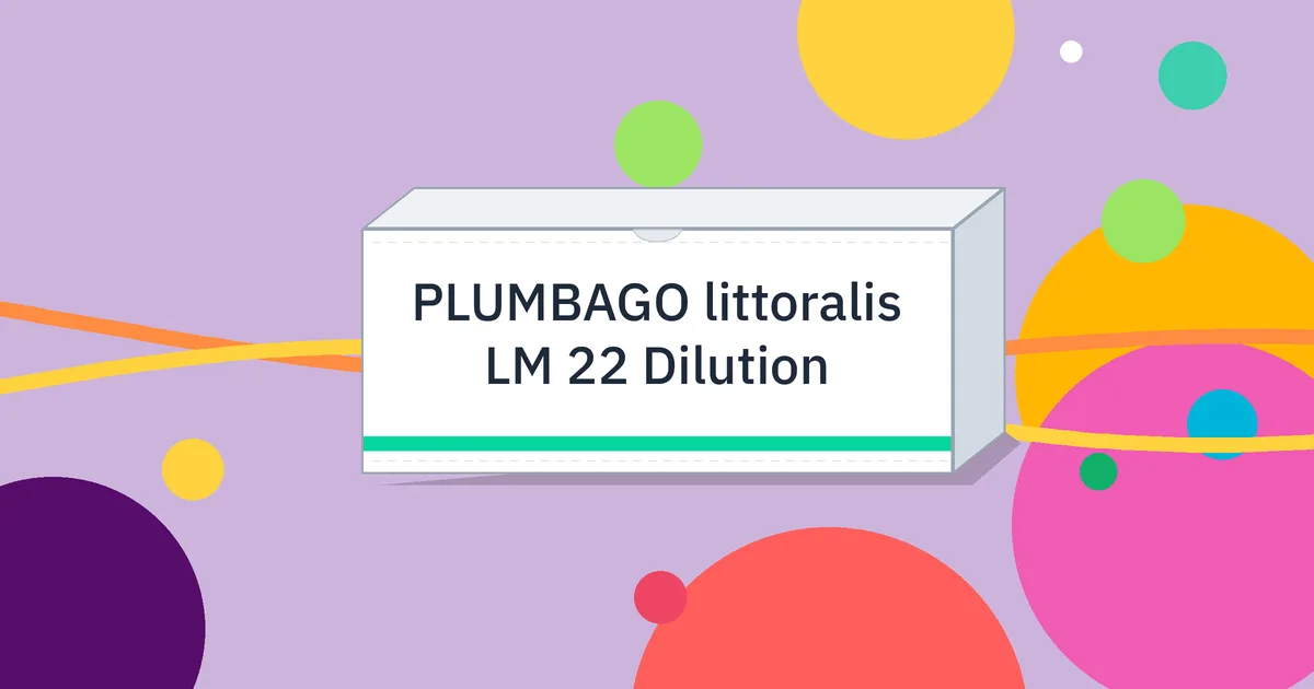 Symbolbild: Packung mit der Aufschrift PLUMBAGO littoralis LM 22 Dilution (PZN 13649133) – Verfügbarkeit und Bezug in Apotheken in Frankfurt am Main