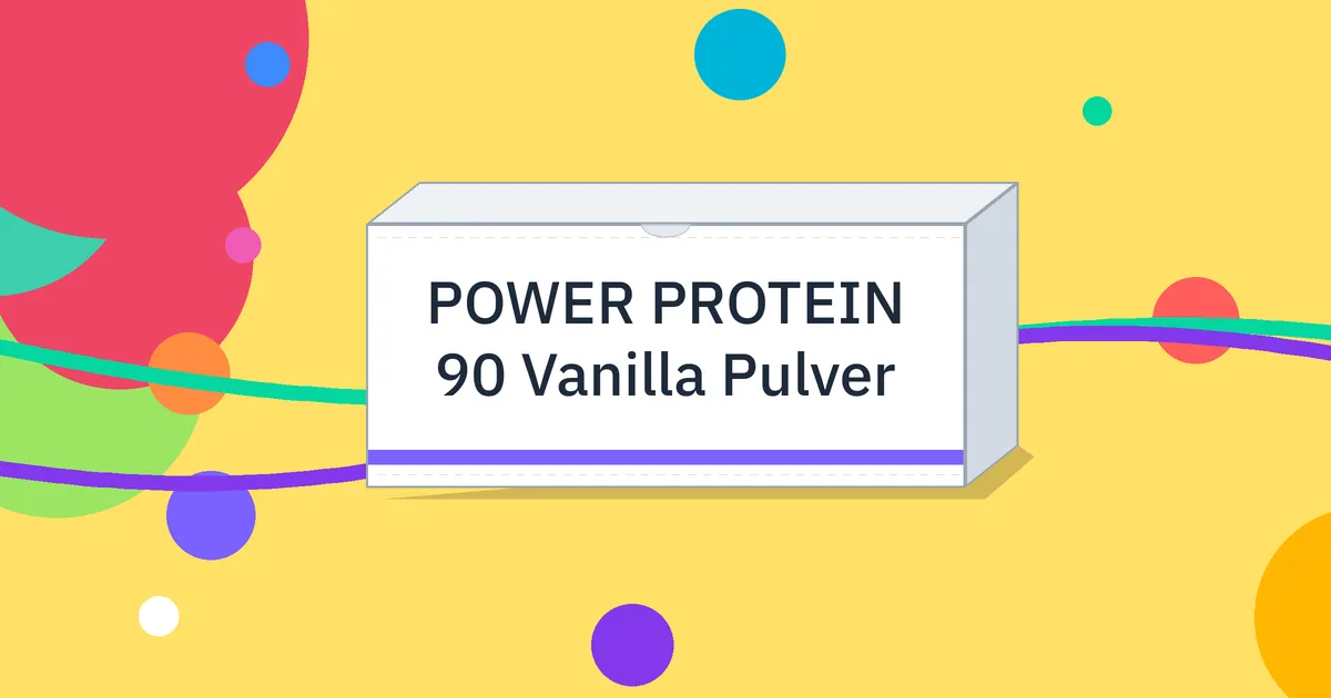 Symbolbild: Packung mit der Aufschrift POWER PROTEIN 90 Vanilla Pulver (PZN 10836946) – Verfügbarkeit und Bezug in Apotheken in Frankfurt am Main
