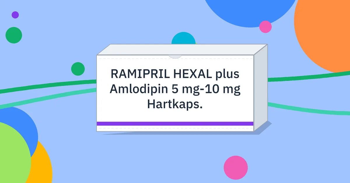 Symbolbild: Packung mit der Aufschrift RAMIPRIL HEXAL plus Amlodipin 5 mg-10 mg Hartkaps. (PZN 09635131) – Verfügbarkeit und Bezug in Apotheken in Frankfurt am Main