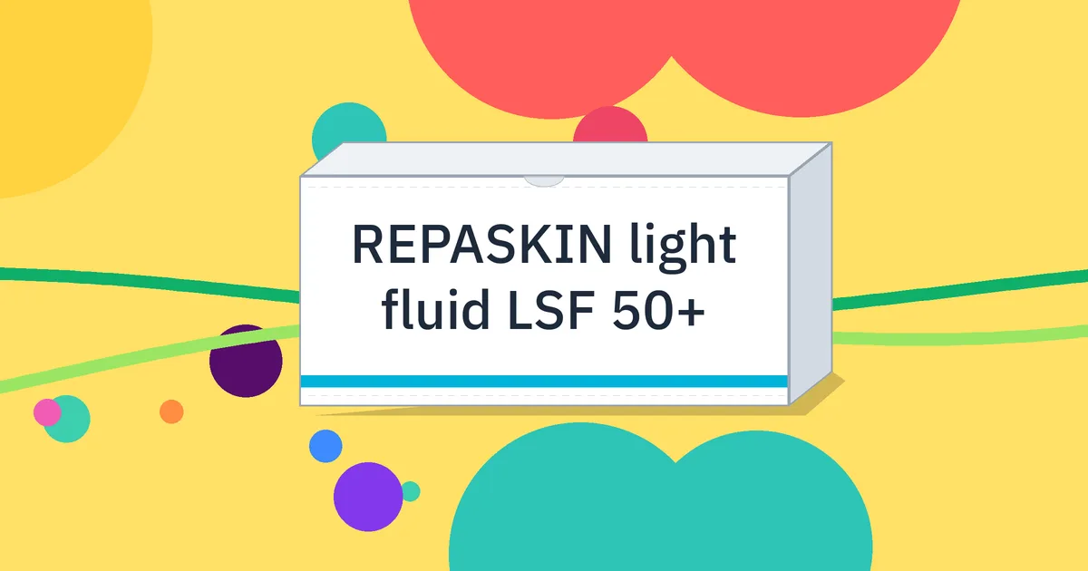 Symbolbild: Packung mit der Aufschrift REPASKIN light fluid LSF 50+ (PZN 20417044) – Verfügbarkeit und Bezug in Apotheken in Frankfurt am Main