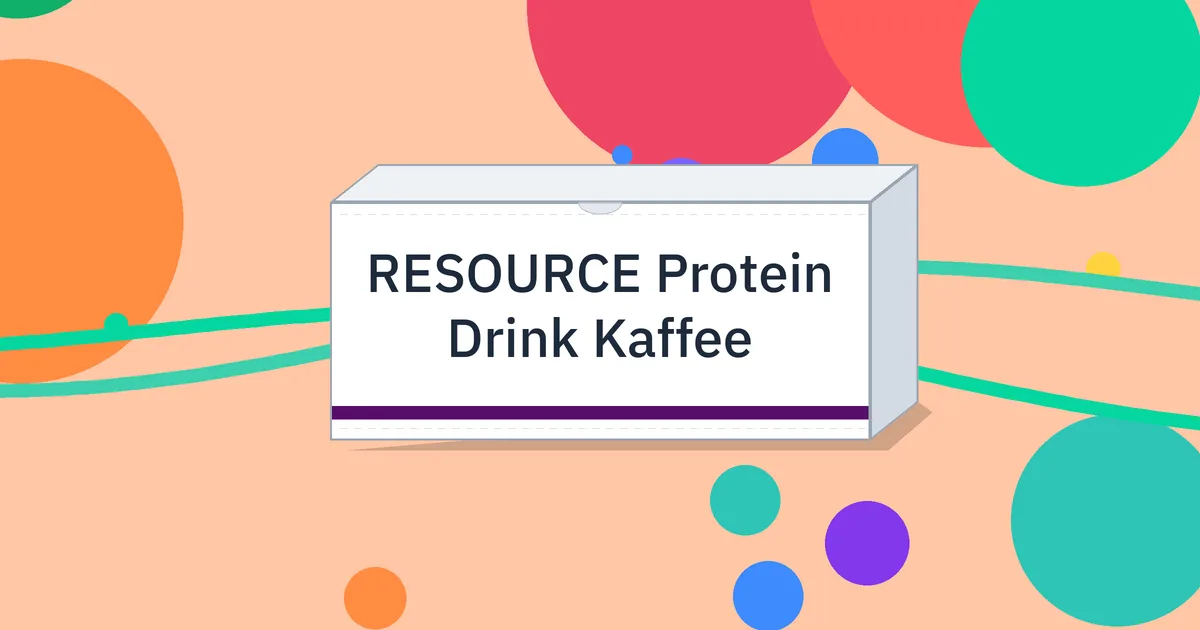 Symbolbild: Packung mit der Aufschrift RESOURCE Protein Drink Kaffee (PZN 12738053) – Verfügbarkeit und Bezug in Apotheken in Frankfurt am Main