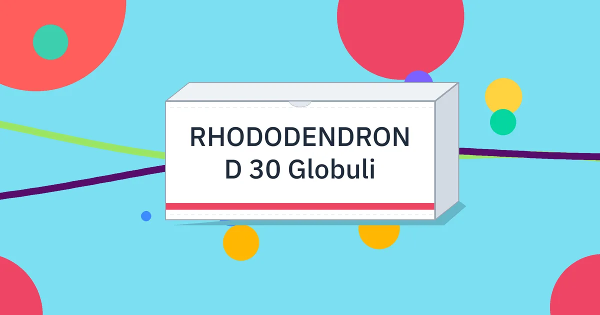 Symbolbild: Packung mit der Aufschrift RHODODENDRON D 30 Globuli (PZN 02104790) – Verfügbarkeit und Bezug in Apotheken in Frankfurt am Main