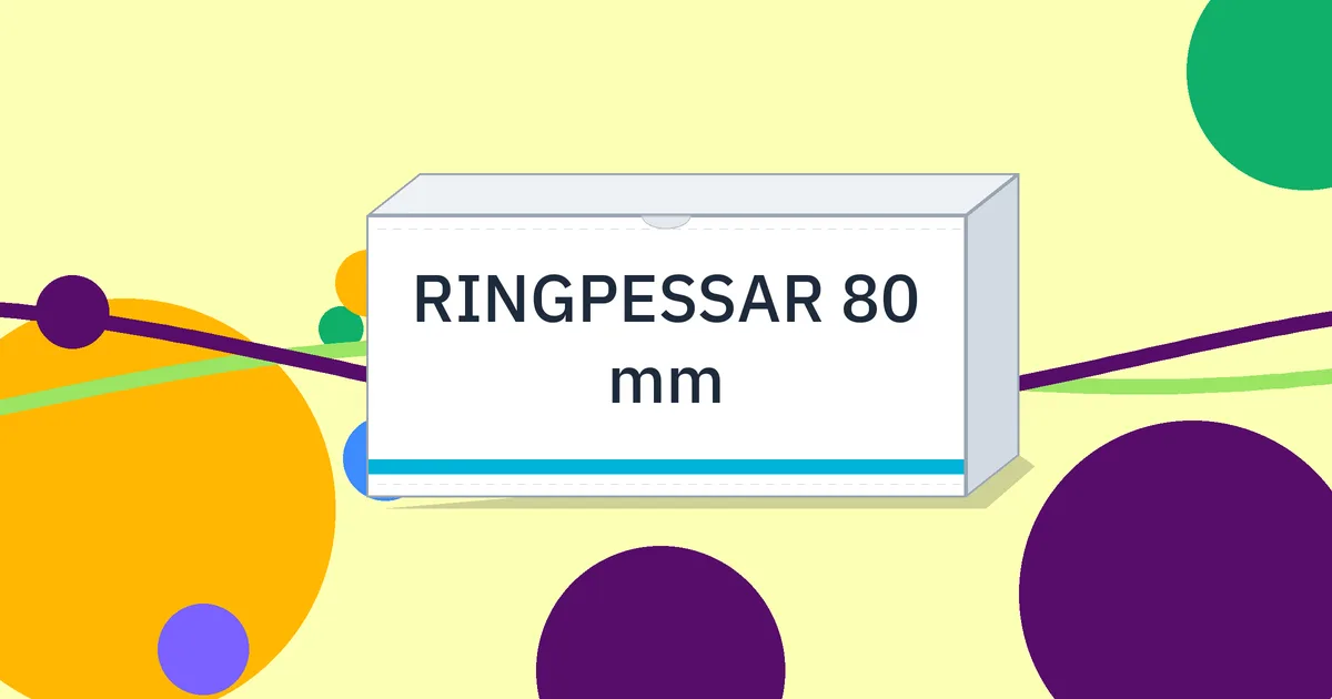 Symbolbild: Packung mit der Aufschrift RINGPESSAR 80 mm (PZN 07439035) – Verfügbarkeit und Bezug in Apotheken in Frankfurt am Main