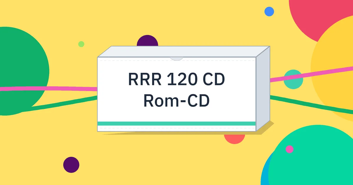 Symbolbild: Packung mit der Aufschrift RRR 120 CD Rom-CD (PZN 05975568) – Verfügbarkeit und Bezug in Apotheken in Frankfurt am Main