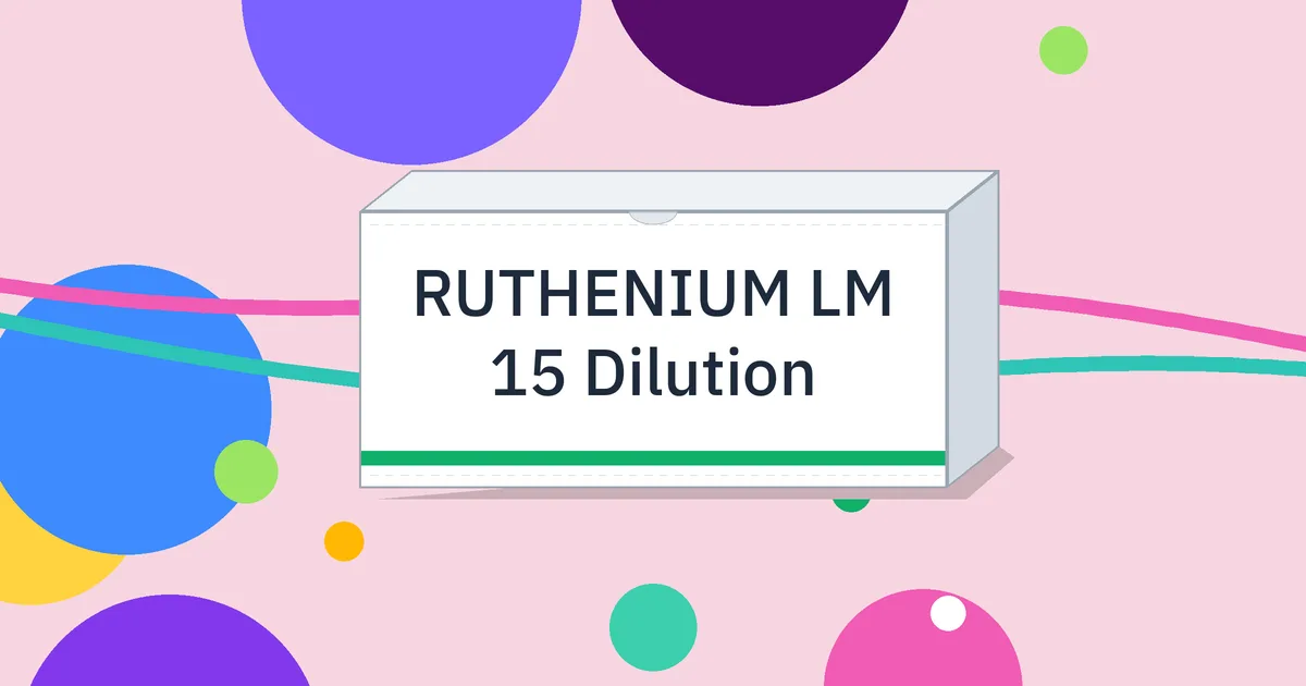 Symbolbild: Packung mit der Aufschrift RUTHENIUM LM 15 Dilution (PZN 13174167) – Verfügbarkeit und Bezug in Apotheken in Frankfurt am Main