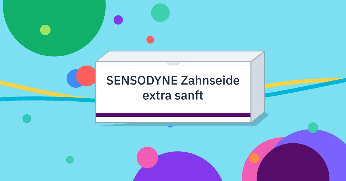 Symbolbild: Packung mit der Aufschrift SENSODYNE Zahnseide extra sanft (PZN 04098906) – Verfügbarkeit und Bezug in Apotheken in Frankfurt am Main