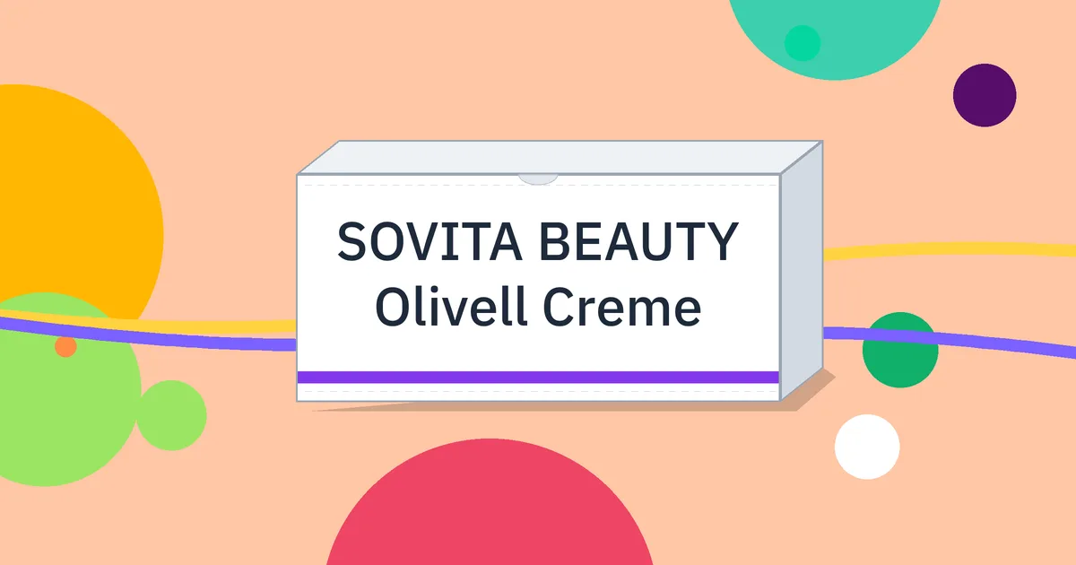 Symbolbild: Packung mit der Aufschrift SOVITA BEAUTY Olivell Creme (PZN 09883076) – Verfügbarkeit und Bezug in Apotheken in Frankfurt am Main