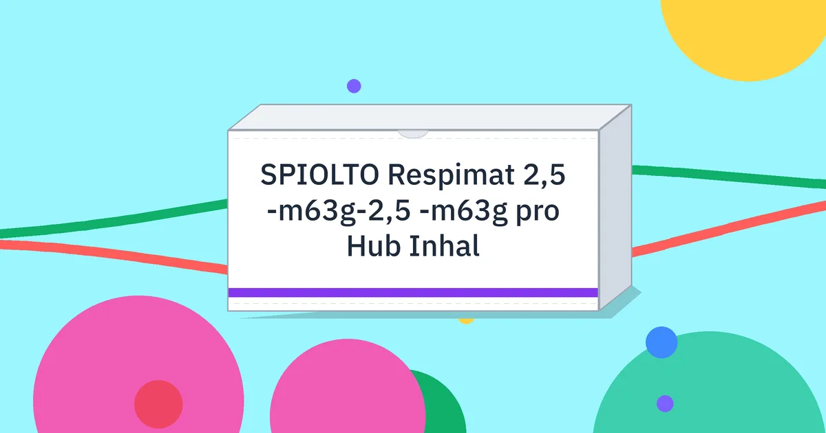 Symbolbild: Packung mit der Aufschrift SPIOLTO Respimat 2,5 -m63g-2,5 -m63g pro Hub Inhal (PZN 12448220) – Verfügbarkeit und Bezug in Apotheken in Frankfurt am Main