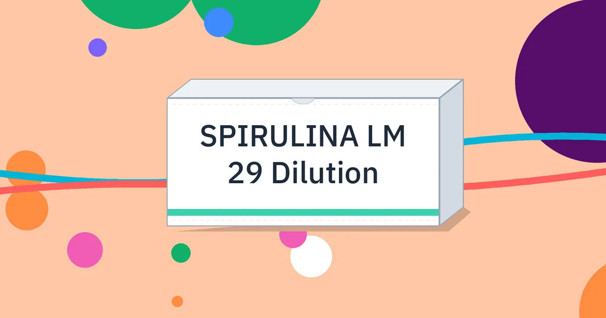 Symbolbild: Packung mit der Aufschrift SPIRULINA LM 29 Dilution (PZN 13683124) – Verfügbarkeit und Bezug in Apotheken in Frankfurt am Main
