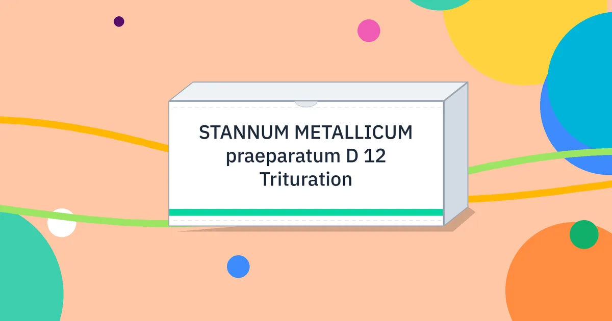 Symbolbild: Packung mit der Aufschrift STANNUM METALLICUM praeparatum D 12 Trituration (PZN 07080700) – Verfügbarkeit und Bezug in Apotheken in Frankfurt am Main