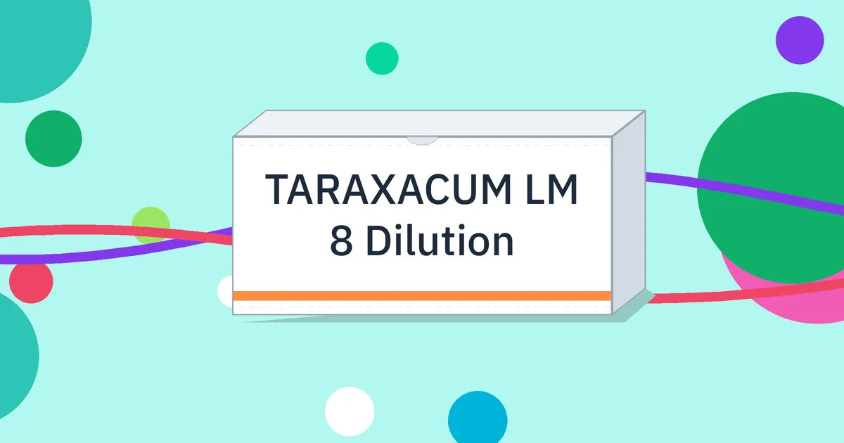 Symbolbild: Packung mit der Aufschrift TARAXACUM LM 8 Dilution (PZN 13214286) – Verfügbarkeit und Bezug in Apotheken in Frankfurt am Main