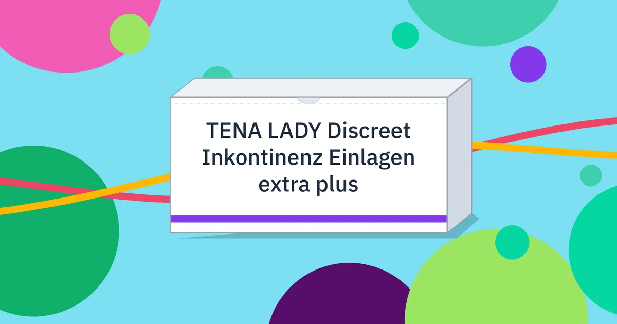Symbolbild: Packung mit der Aufschrift TENA LADY Discreet Inkontinenz Einlagen extra plus (PZN 15235223) – Verfügbarkeit und Bezug in Apotheken in Frankfurt am Main