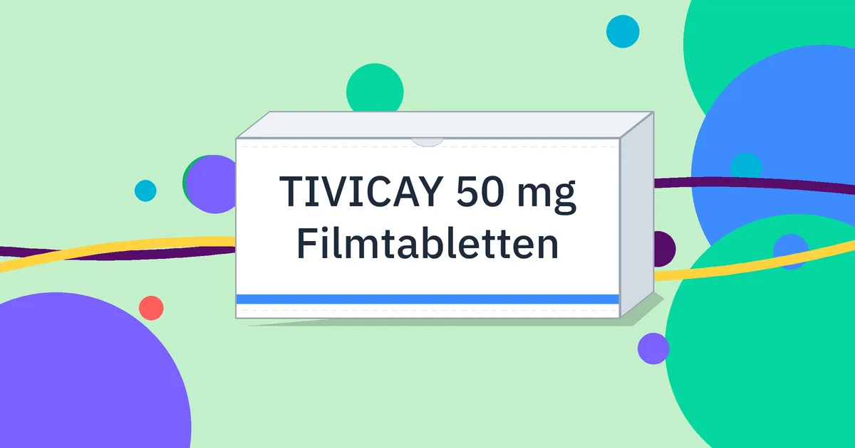 Symbolbild: Packung mit der Aufschrift TIVICAY 50 mg Filmtabletten (PZN 16700030) – Verfügbarkeit und Bezug in Apotheken in Frankfurt am Main