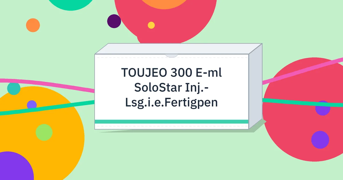 Symbolbild: Packung mit der Aufschrift TOUJEO 300 E-ml SoloStar Inj.-Lsg.i.e.Fertigpen (PZN 11367399) – Verfügbarkeit und Bezug in Apotheken in Frankfurt am Main